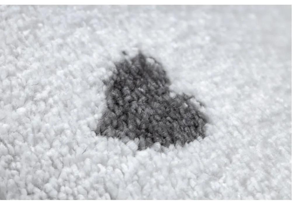 Dětský kusový koberec Plaměňák bílý 120x170cm