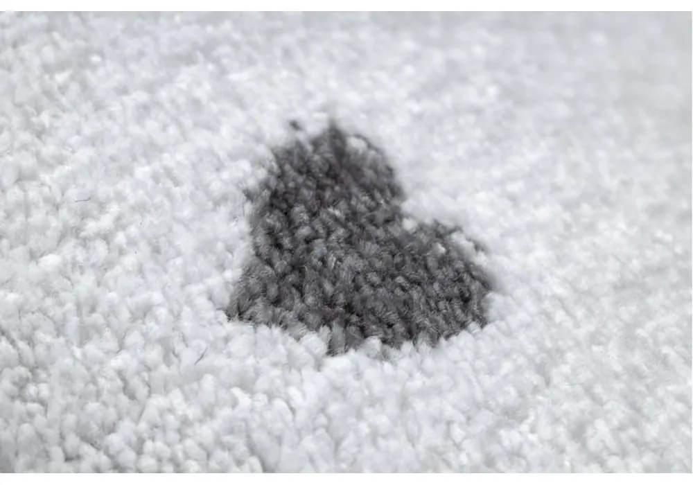 Dětský kusový koberec Plaměňák bílý 80x150cm