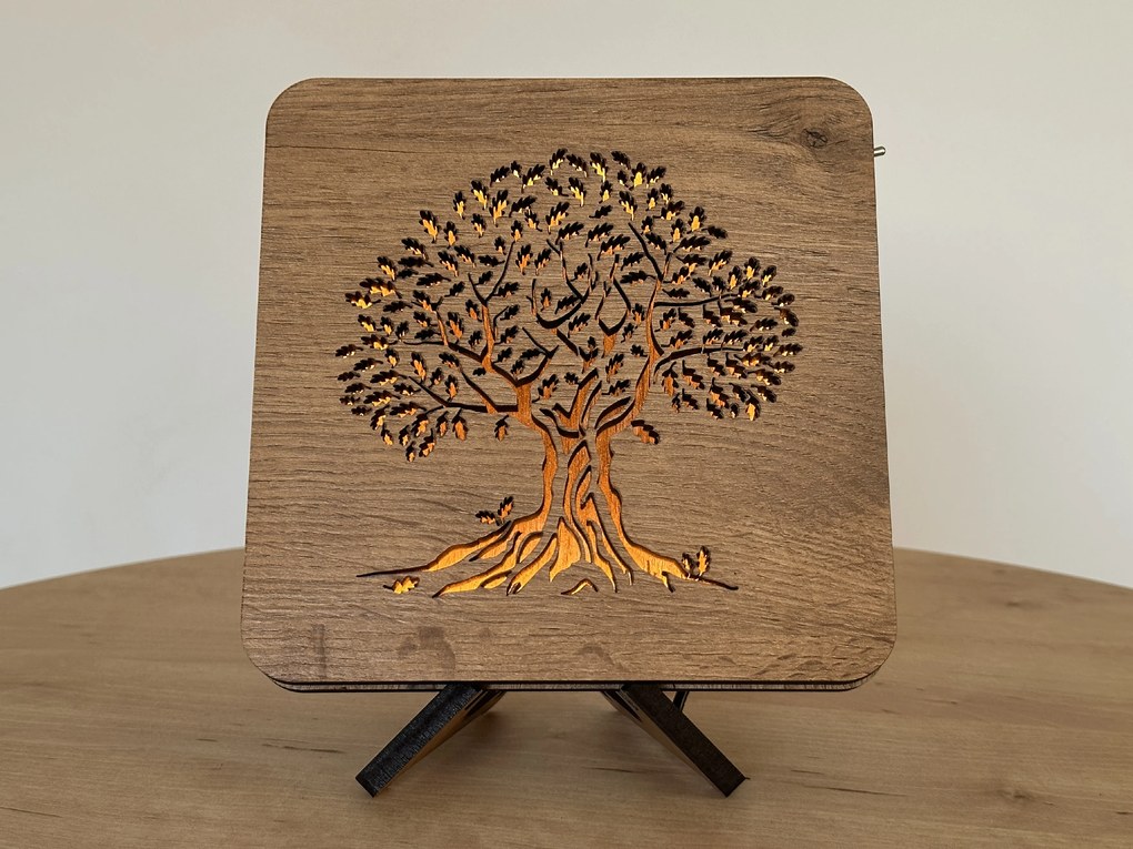 Li-Go "Dub" lampa 19x19cm provedení povrchu: bříza