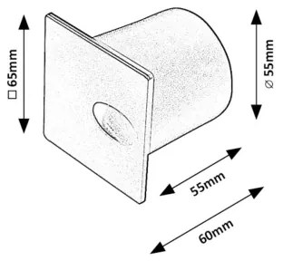 Rabalux 71170 - LED Venkovní schodišťové svítidlo BOVEN LED/3W/230V IP54 bílá