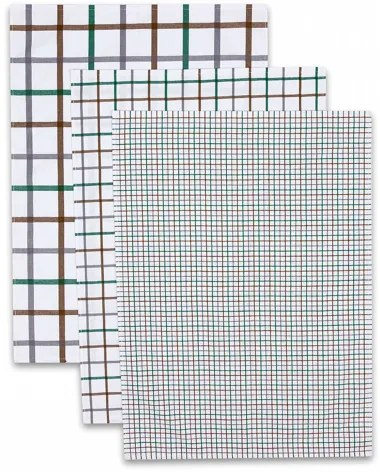 SVITAP sleep well Utěrka Extra savá 50x70 Káro mix zelená 3 ks