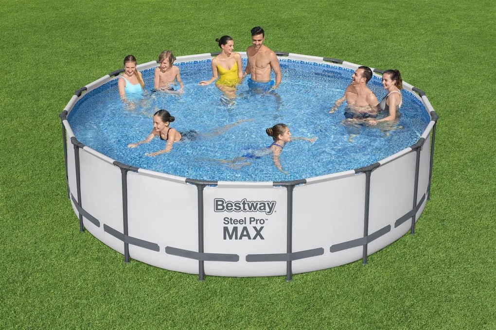 BESTWAY Steel Pro Max Bazén 488 x 122 cm, kartušová filtrace 5612Z