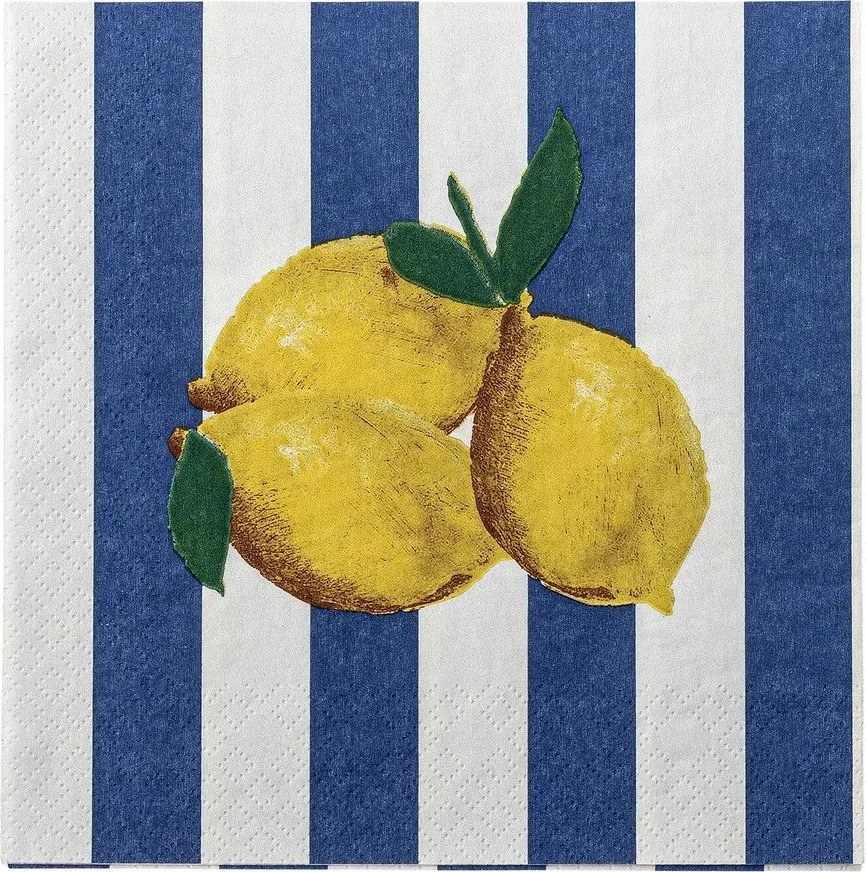 Papírové ubrousky v sadě 20 ks 33x33 cm Limone – Bloomingville