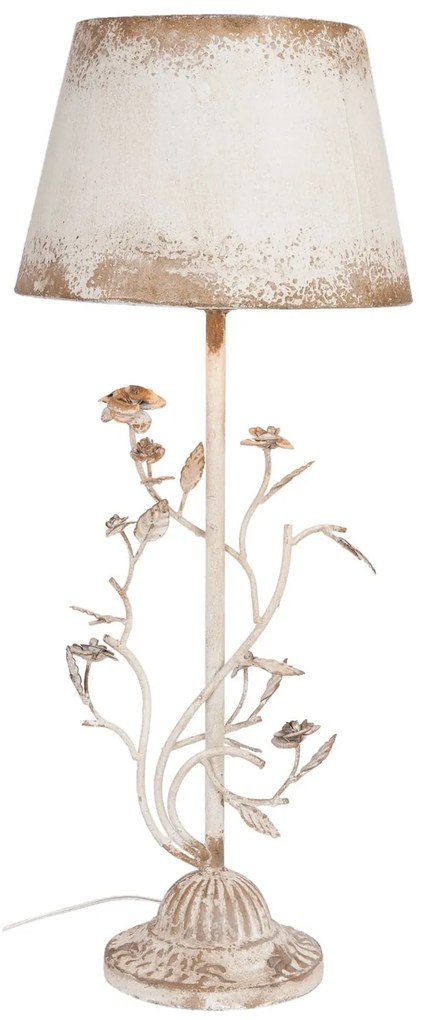 Vintage stolní lampa s růžemi -  Ø 33* 79 cm / E27/60W