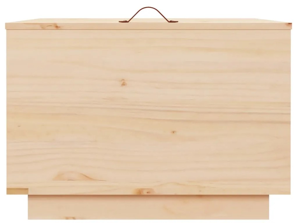 Úložné boxy s víkem 3 ks masivní borové dřevo - Default Title
