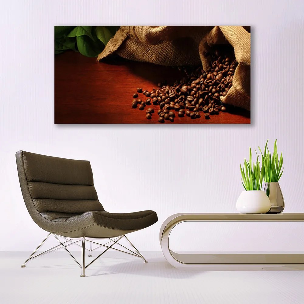 Plexisklo-obraz Káva Zrnka Kuchyně 120x60 cm