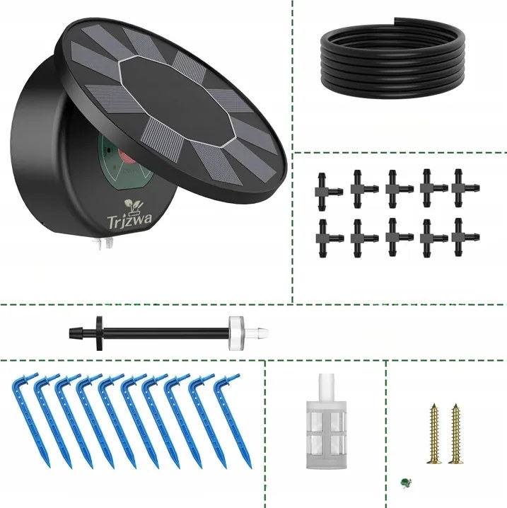Solární Systém Automatického Zavlažování Zahradních Balkonů 10 M