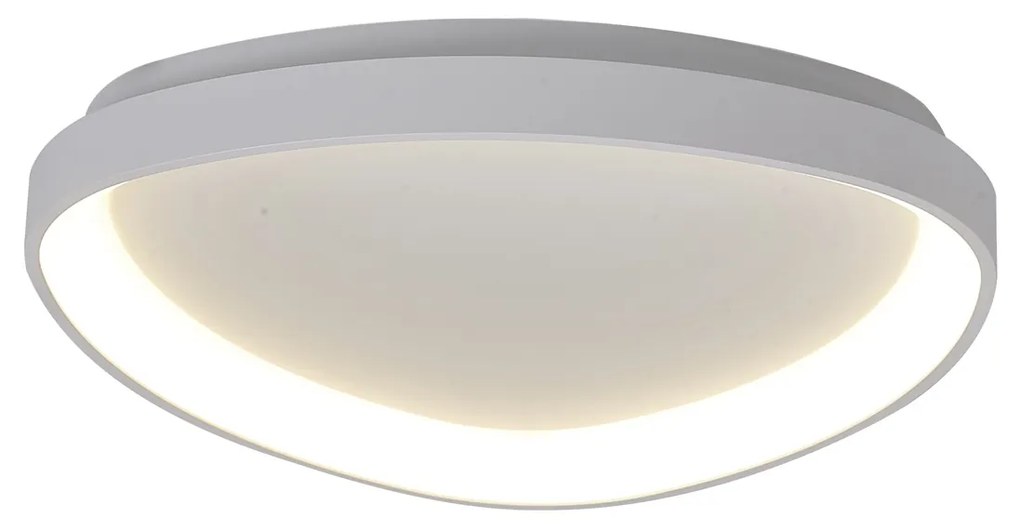 Mantra Niseko II, trojúhelníkové bílé stropní svítidlo LED 50W, 2700-5000K, dálk. ovládání, 61x61cm