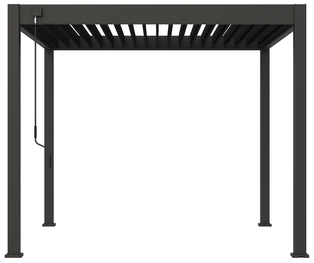 Outdoor Creations Hliníková pergola s lamelami ORION 300x300cm 4 stojky Barva: Antracit RAL 7015