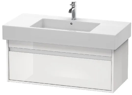 Duravit Ketho - Umyvadlová skříňka 41x100x46 cm, 1 zásuvka, lesklá bílá KT669102222