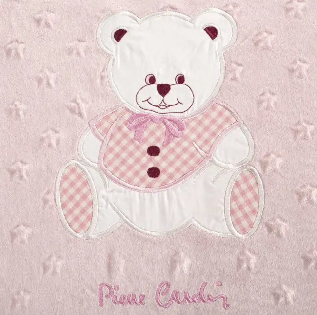 Dětská deka Pierre Cardin BABY 4 růžová / bílá
