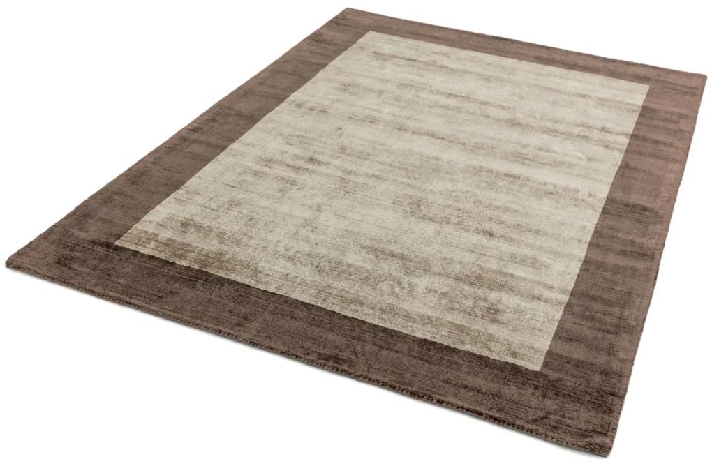 Hnědý  koberec Ife Border Choco Mocha Rozměry: 200x290 cm