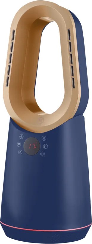 Tronic® Teplovzdušný ventilátor s LED osvětlením Trhv 1200 A1 (modrá)