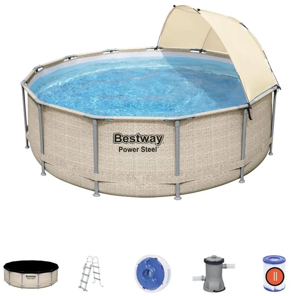 Bestway 5614V Zahradní bazén Power Steel 396 cm x 107 cm