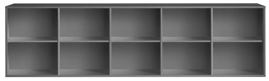 Antracitová závěsná knihovna 220x61 cm Mistral – Hammel Furniture