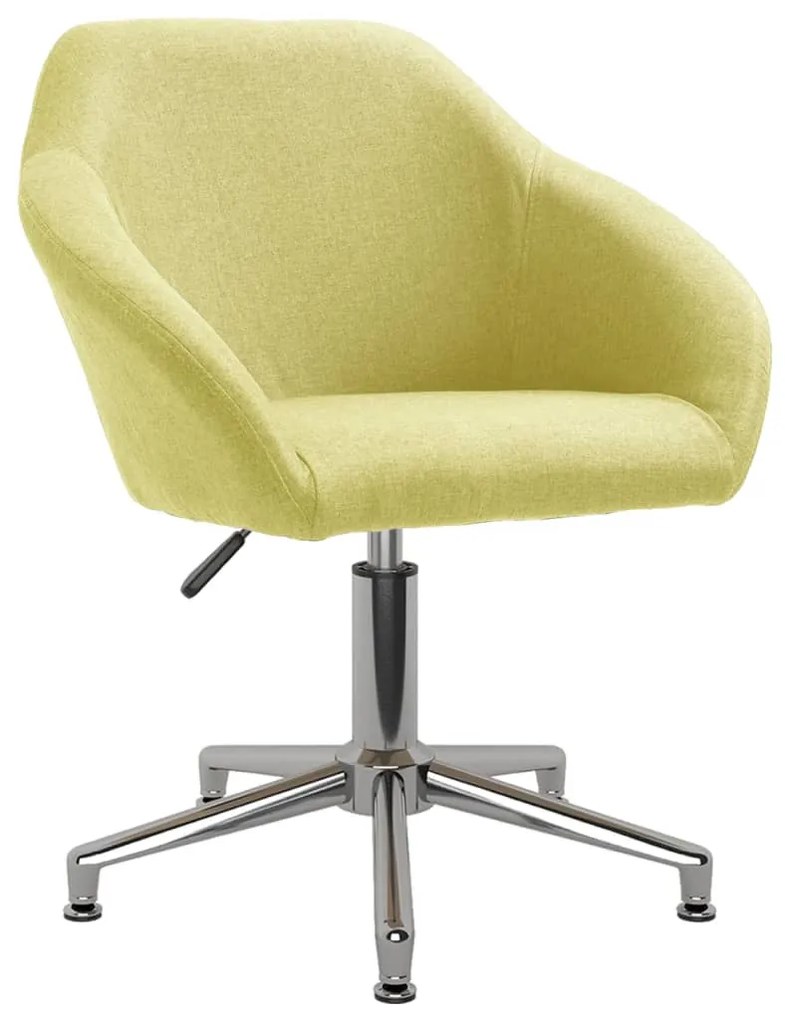 330515 vidaXL Otočná kancelářská židle zelená textil