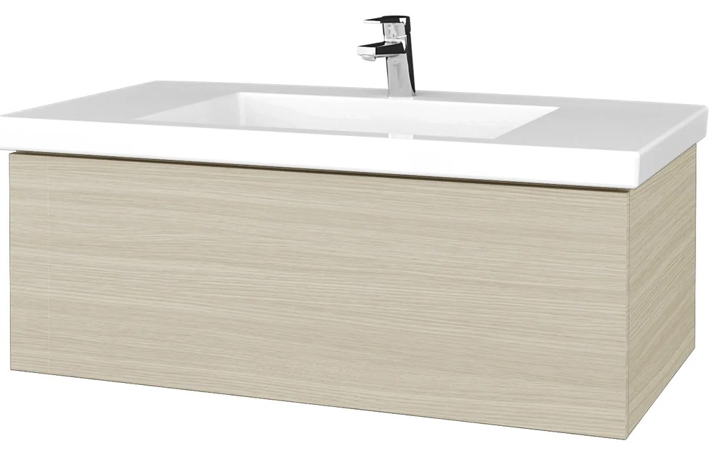 Dřevojas Koupelnová skříňka VARIANTE SZZ 100 Varianta: N01 Bílá lesk / M01 Bílá mat