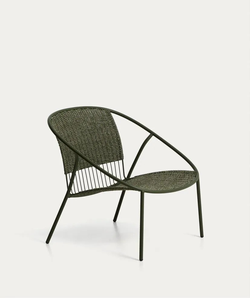 Zelené zahradní křeslo Atrani – Kave Home