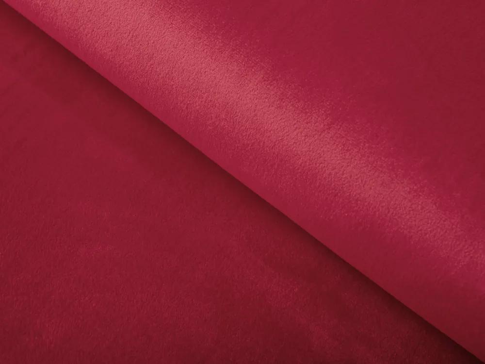 Biante Sametový obdélníkový ubrus Velvet Premium SVP-007 Malinově červený 140x220 cm