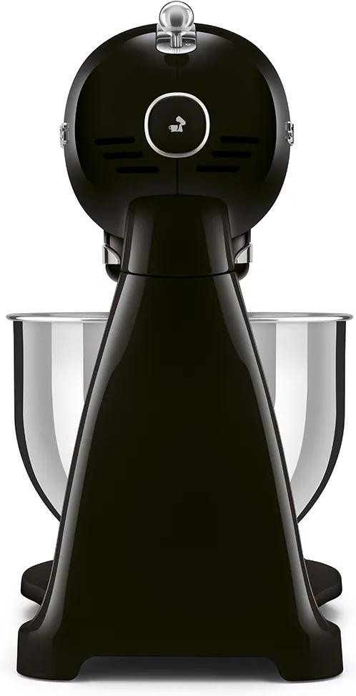 50's Retro Style kuchyňský robot s nerezovou miskou 4,8 l černý - SMEG
