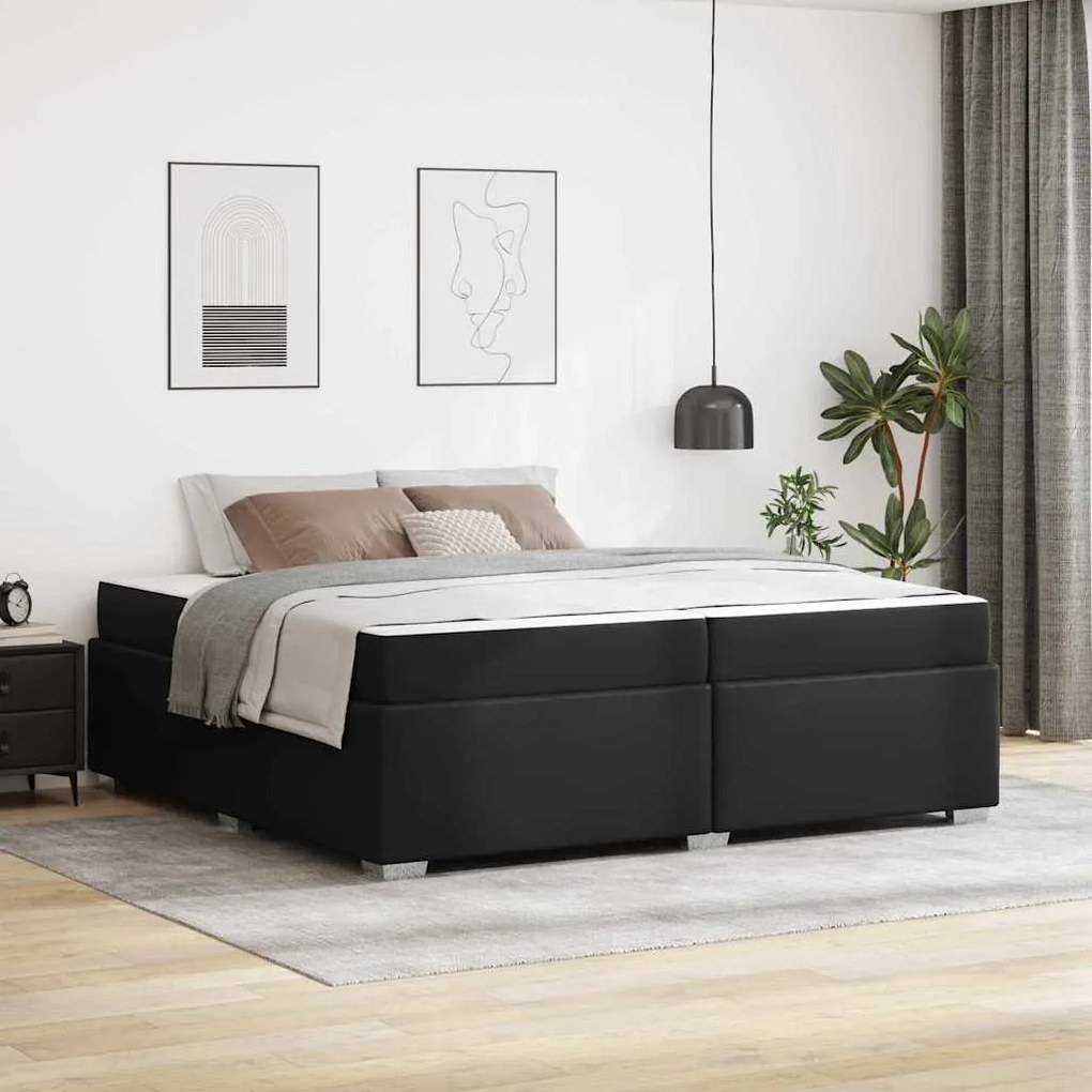 Rám postele Černá 200 x 200 cm PVC 3399250