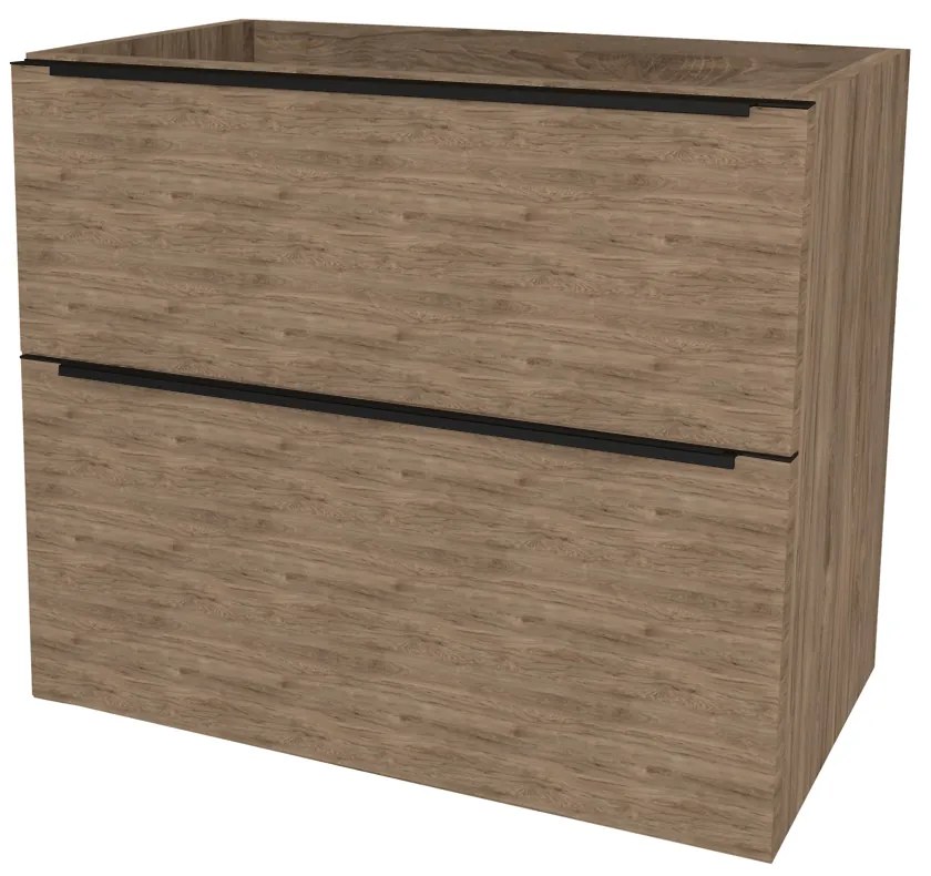 Mereo Mereo, Mailo, koupelnová skříňka 81 cm, černé madlo, Multidecor, CN591SBDRH1