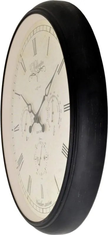 Designové nástěnné hodiny 2969 Nextime Aje Wheather Station 25cm