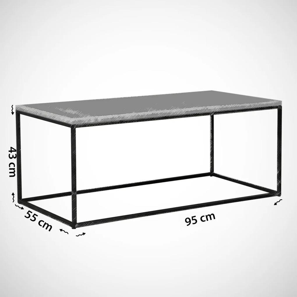 Konferenční stolek Cosco mramor-černý