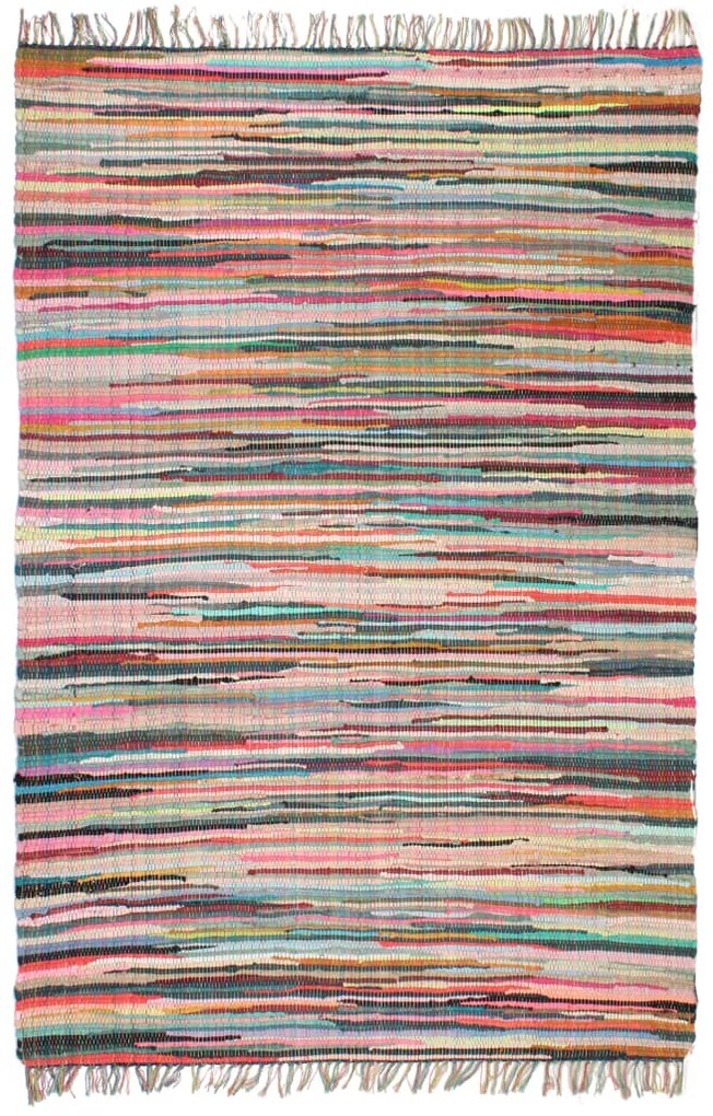 245216 vidaXL Ručně tkaný koberec Chindi bavlna 80 x 160 cm vícebarevný