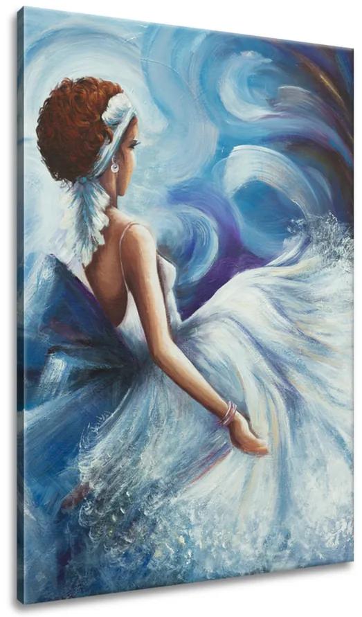 Gario Ručně malovaný obraz Krásná žena během tance Rozměry: 100 x 70 cm