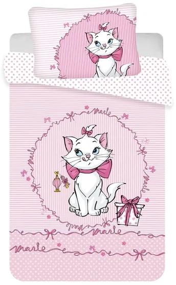 Jerry fabrics Disney povlečení do postýlky Marie cat &quot;Pink&quot; baby 100x135 + 40x60 cm
