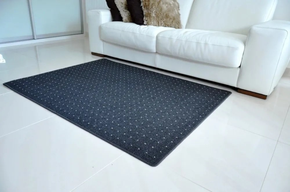 Vopi | Kusový koberec Udinese antracit - Kulatý 120 cm průměr