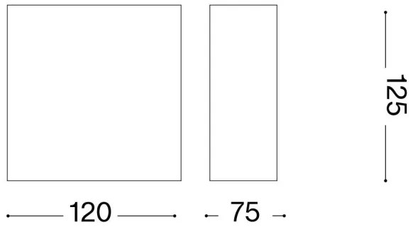 Ideal Lux - Nástěnné svítidlo FLASH GESSO 1xG9/40W/230V bílá