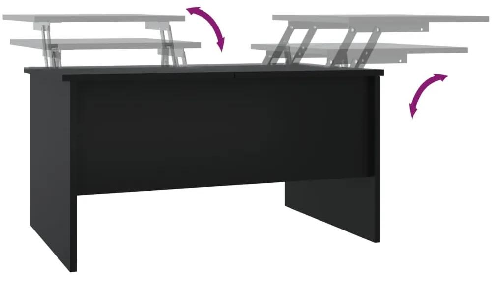 Konferenční stolek černý 80 x 50 x 42,5 cm kompozitní dřevo - Default Title