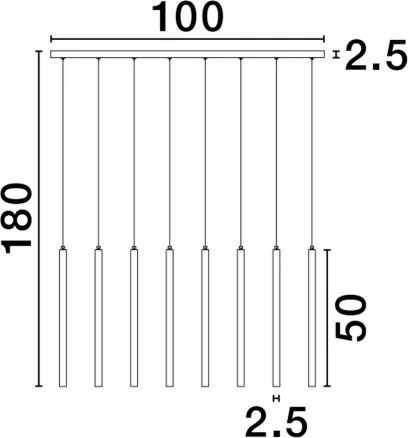 Závěsné LED svítidlo NOVA LUCE TRIMLE 21W 3000K 9287930