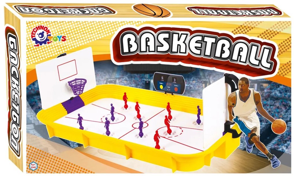 Teddies Košíková/Basketbal společenská hra plast v krabici 53x31x9cm