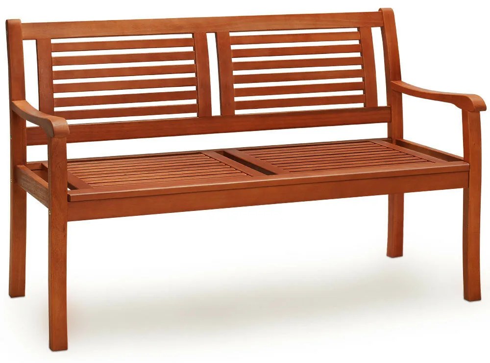 Zahradní lavice MANUELA, 120x60x90cm, přírodní hnědá Casaria