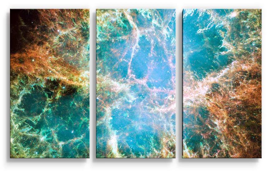 Sablio Obraz - 3-dílný Vesmírná abstrakce - 120x80 cm