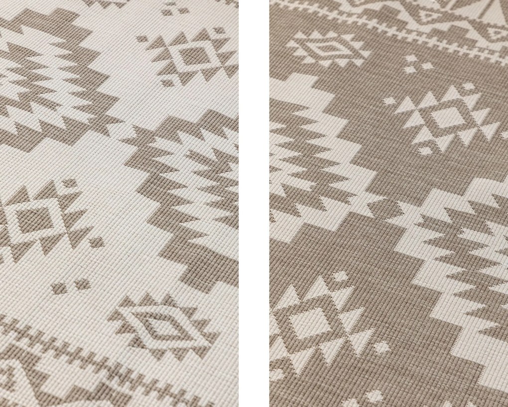 ELLE Decoration, Kusový koberec Gemini 106021 Linen z kolekce Elle – na ven i na doma, 80x150, béžová, chodba / předsíň