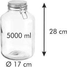 TESCOMA Zavařovací sklenice s klipem DELLA CASA 5000 ml