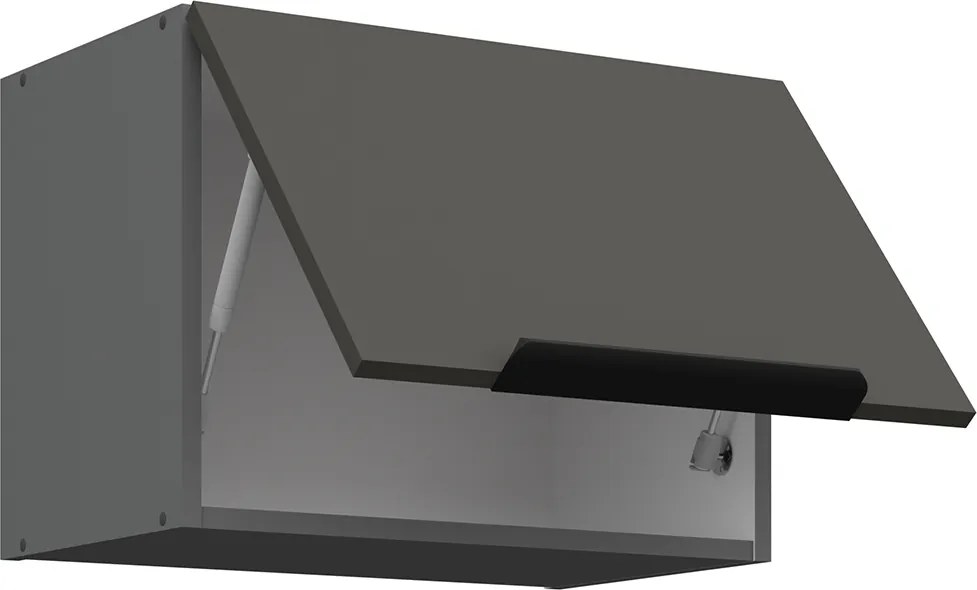 ARIA pi | horní skříňka 50 GU-36 1F výklopná | 50 cm | ANTI FINGERPRINT povrch | antracit/šedá grafit