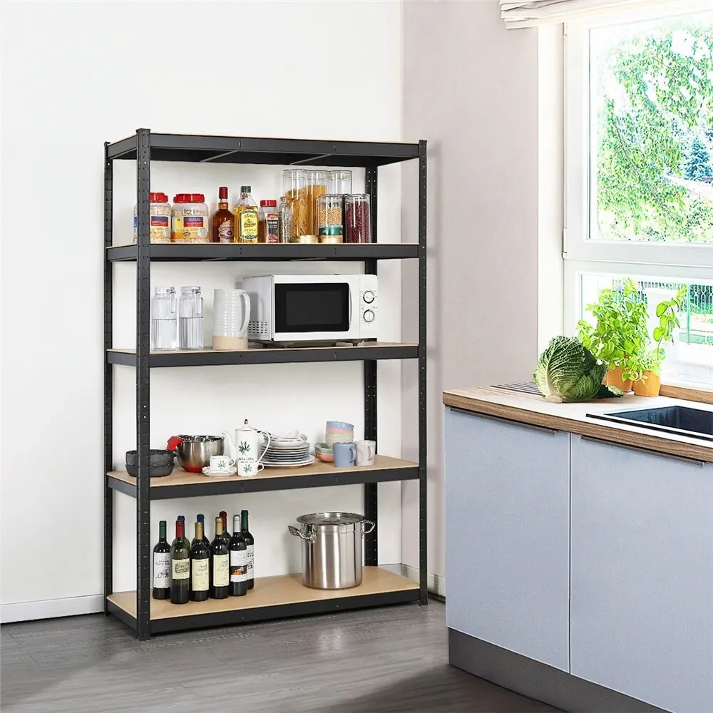 Zátěžový regál Yaheetech – Mod.6: 180 × 120 × 45 cm/875 kg černá (264515749188)