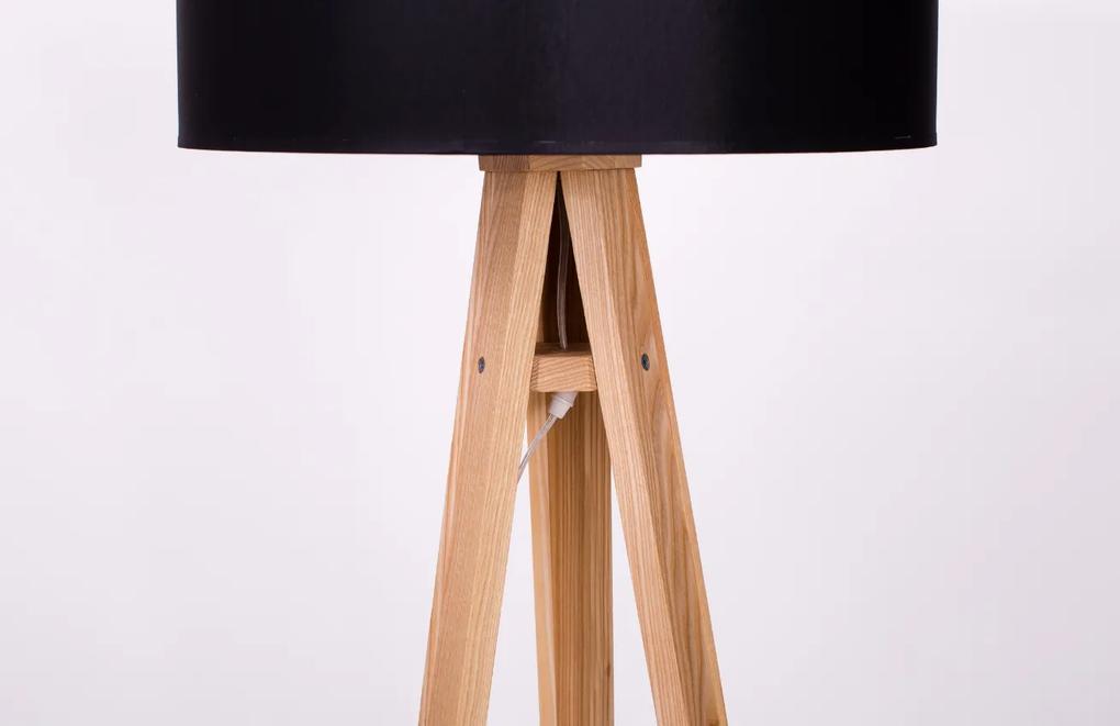 Černá stojací lampa RAGABA WANDA 140 cm