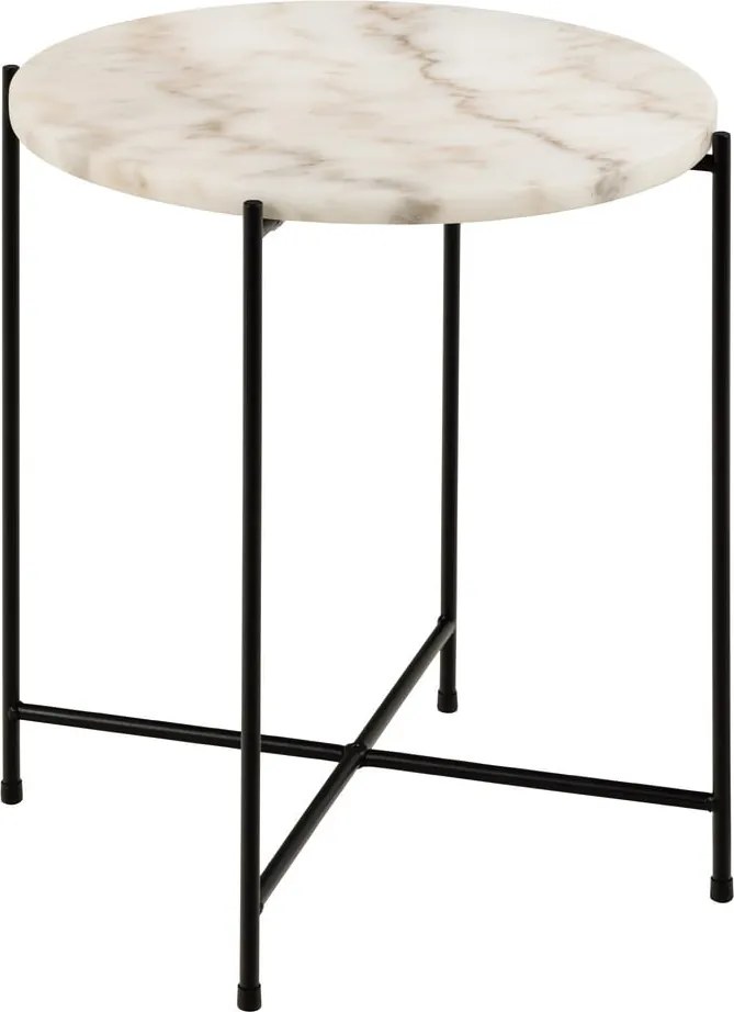 Kulatý odkládací stolek s mramorovou deskou ø 42 cm Avila – Actona