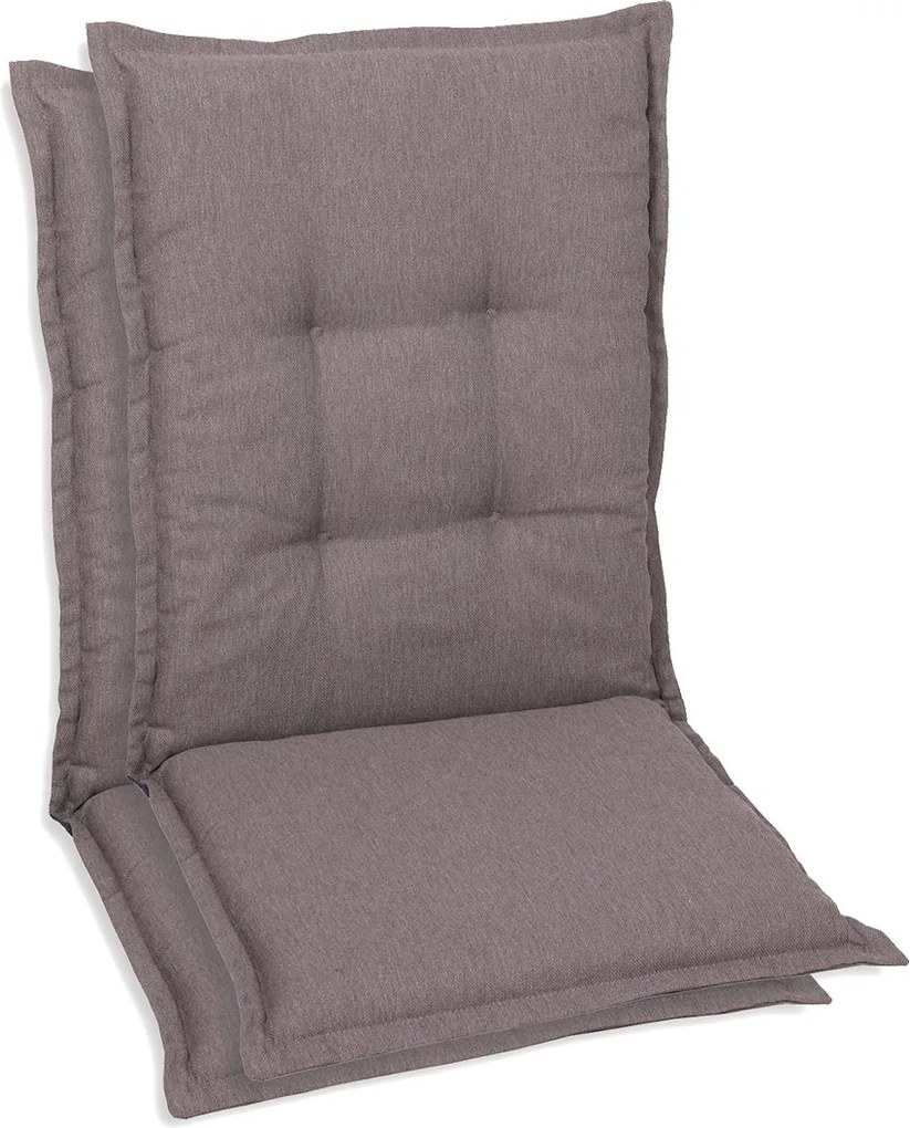 Go-De Textil Sada zahradních podsedáků Uni (střední opěrka, 2 kusy, šedohnědá)