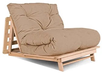 Rozkládací futon Layti Barva:: béžová, Šířka:: 90cm