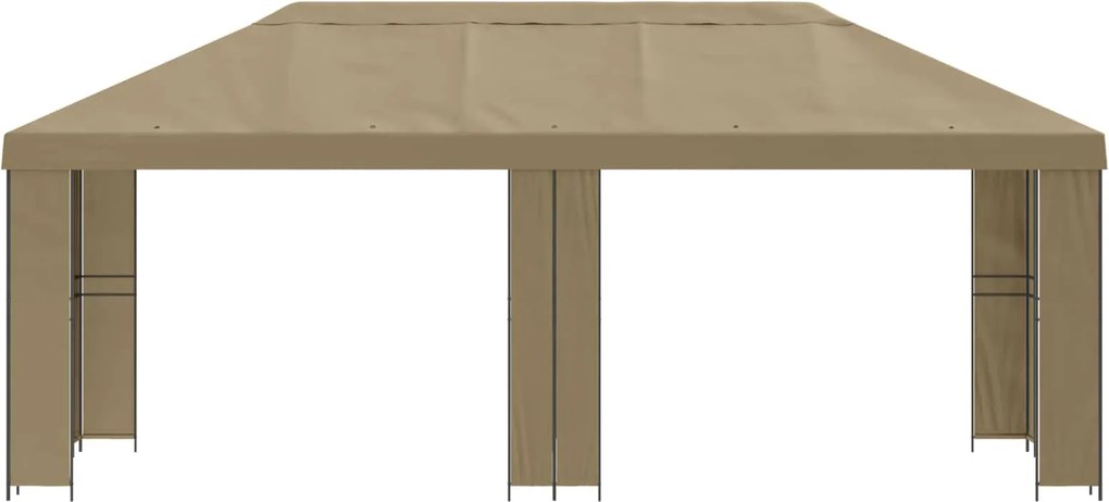 Zahradní altán 6 x 3 m Béžová Polyester a ocel 190 gsm 3376007