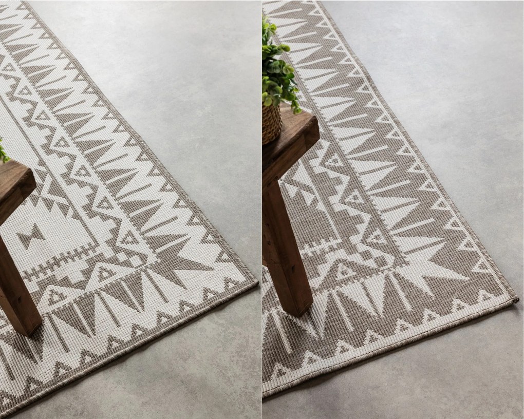 ELLE Decoration, Kusový koberec Gemini 106021 Linen z kolekce Elle – na ven i na doma, 160x230, béžová, chodba / předsíň