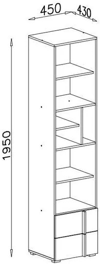 Meblar Regál Remo RM5