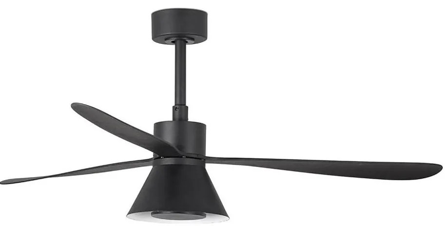 FARO Barcelona FARO 33761WT-23-LED Stm. vent. AMELIA L CONE LED/20W/230V černá pr.132 cm WT +DO 33761WT-23+33764